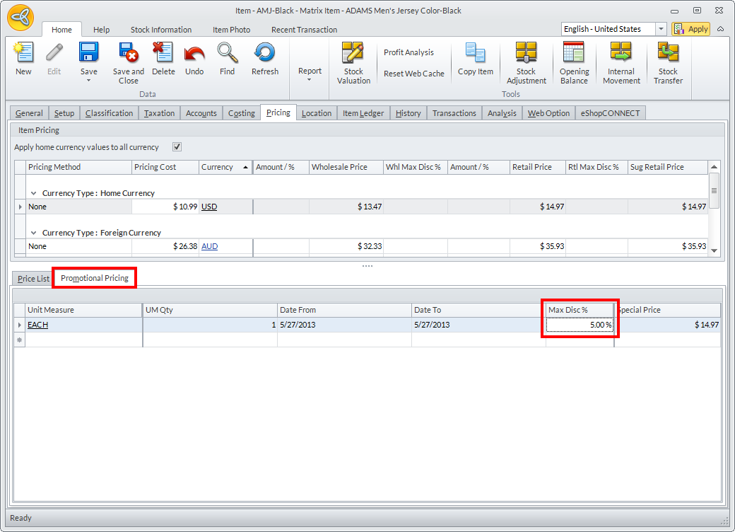 Connected Business Community - Manage Item Pricing Connected Business Community - Manage Item Pricing