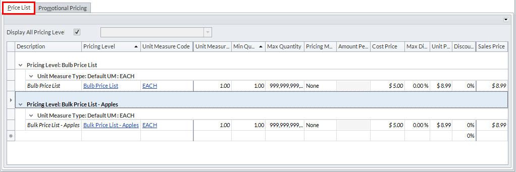 Connected Business Community - Manage Item Pricing Connected Business Community - Manage Item Pricing